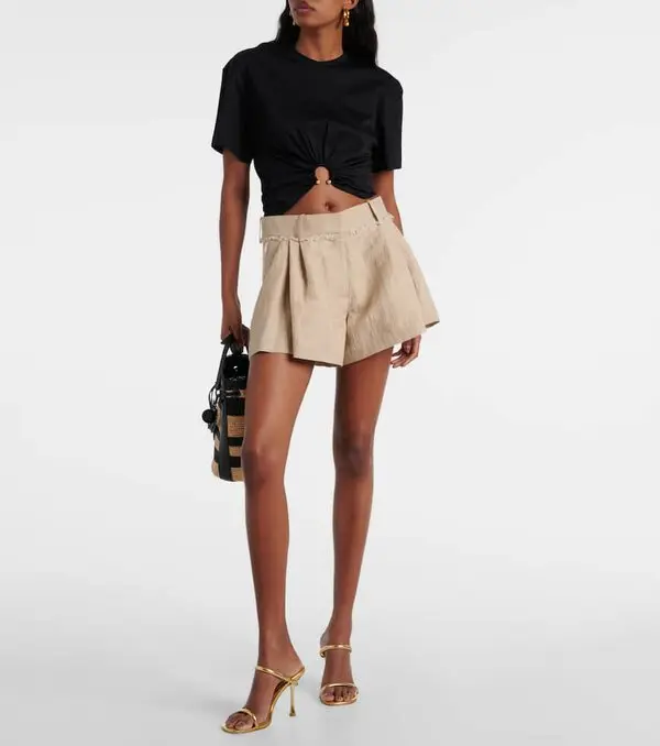 Rabanne Gathered Crop Top