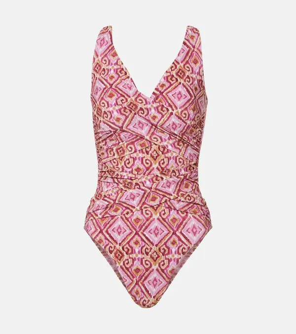 KARLA COLLETTO Basics Printed Swimsuit - Pink