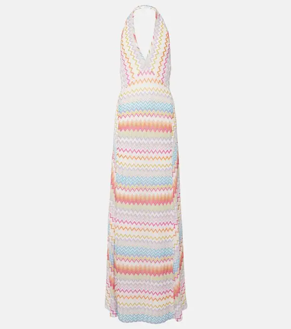 Missoni Zig Zag Halterneck Maxi Dress