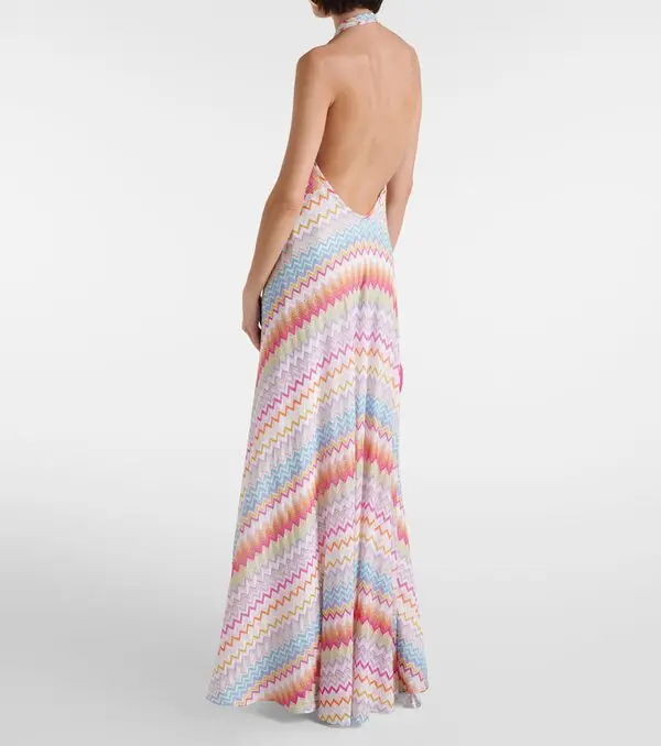 Missoni Zig Zag Halterneck Maxi Dress