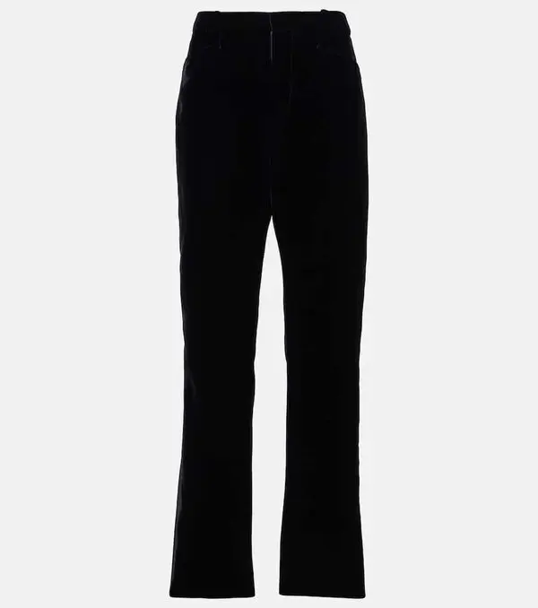TOM FORD Wallis Straight Velvet Pants