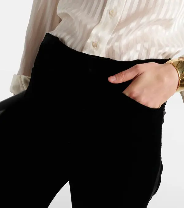TOM FORD Wallis Straight Velvet Pants