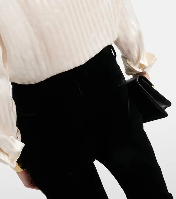 TOM FORD Wallis Straight Velvet Pants