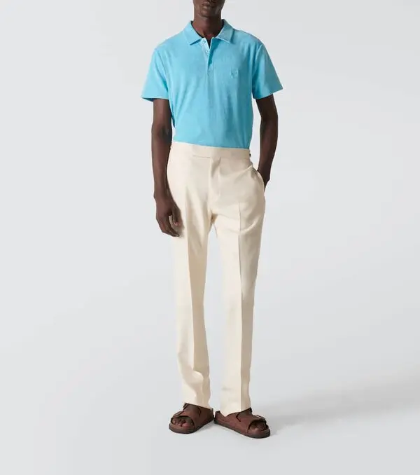 Vilebrequin Phoenix Cotton-blend Terry Polo Shirt - Blue