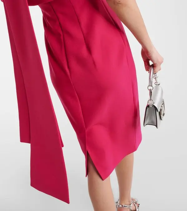 Safiyaa Caped Midi Dress