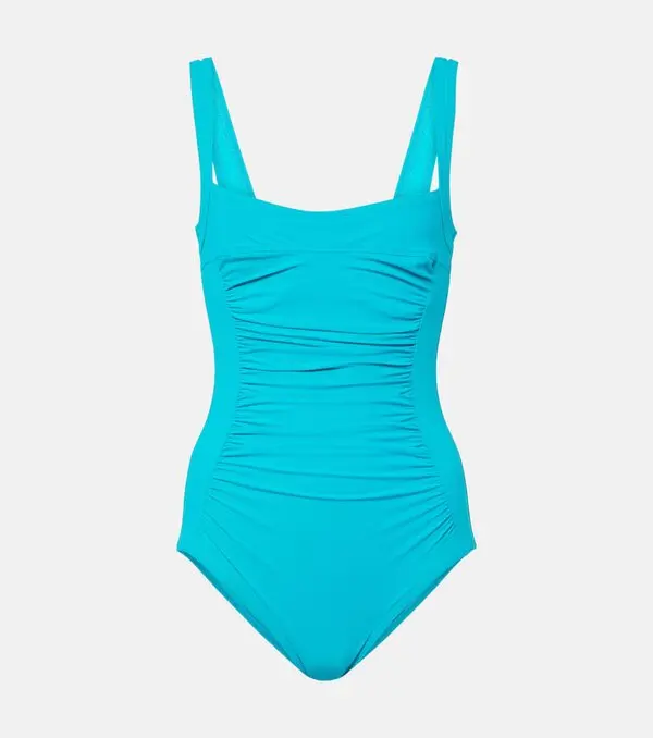KARLA COLLETTO Ruched One-piece Swimsuit - Blue