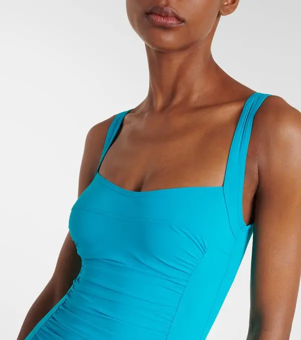 KARLA COLLETTO Ruched One-piece Swimsuit - Blue
