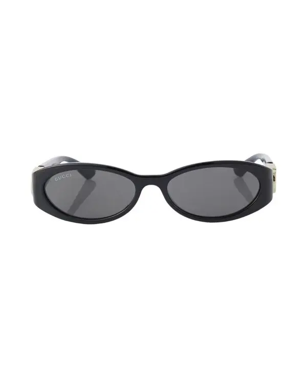 Gucci Interlocking G Oval Sunglasses - Black