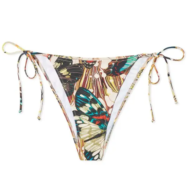 Jean Paul Gaultier Butterfly Print Bikini Bottom - Yellow/multi