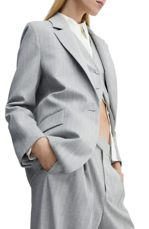 Mango Pinstripe Jacket