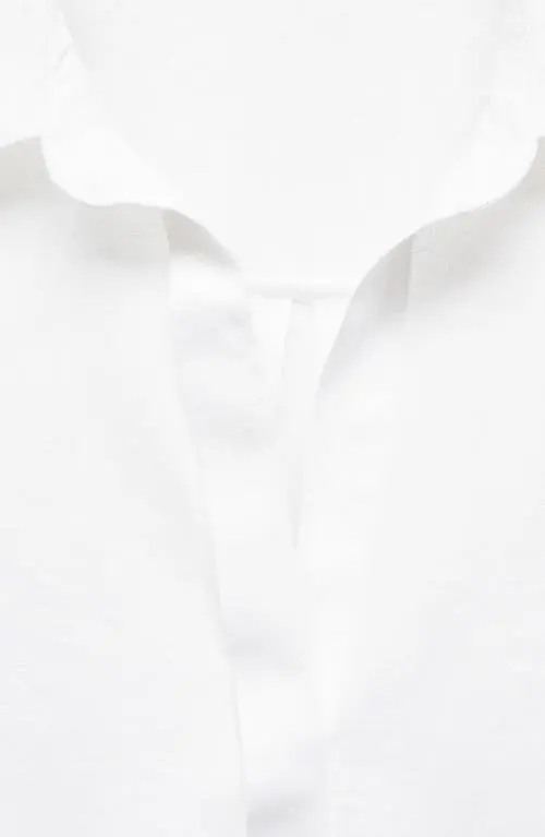 Mango Button-up Linen Shirt