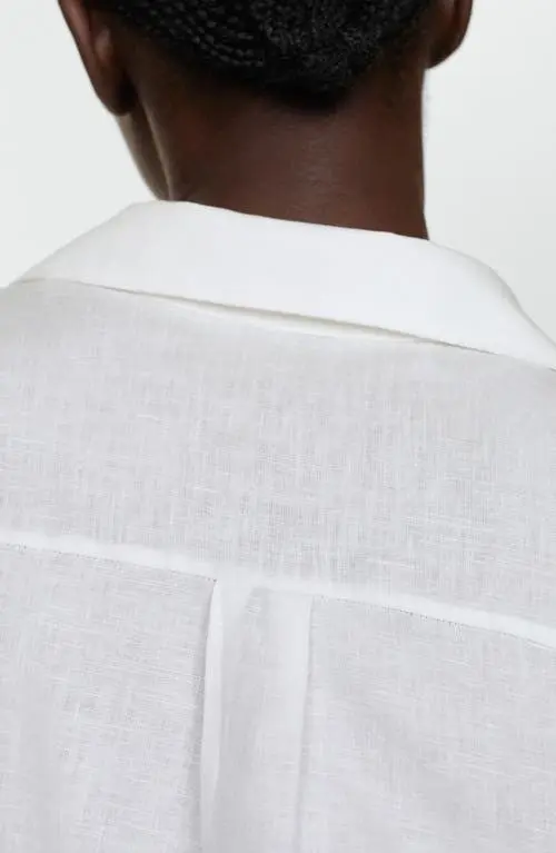 Mango Button-up Linen Shirt