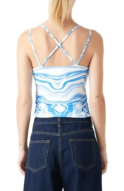 GREY LAB Marble Print Ruched Camisole