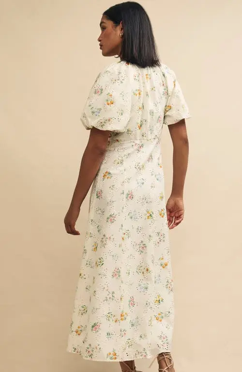 maxi organic cotton dress children NOBODY'S CHILD Natalia Organic Cotton Shirred Maxi Dress