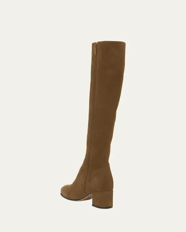 GIANVITO ROSSI Joelle Knee Boots - Beige