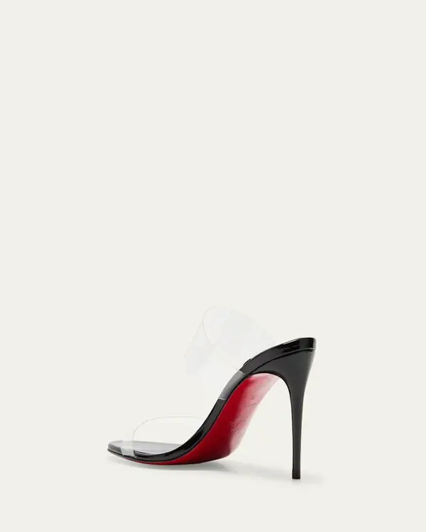 CHRISTIAN LOUBOUTIN 85mm Just Nothing Slide Sandals - Black