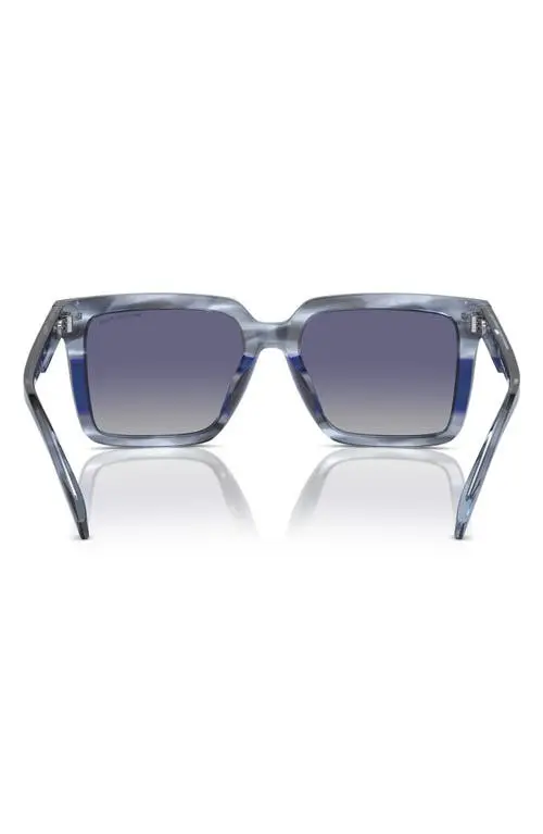 Michael Kors Abruzzo 55mm Square Sunglasses - Blue Horn
