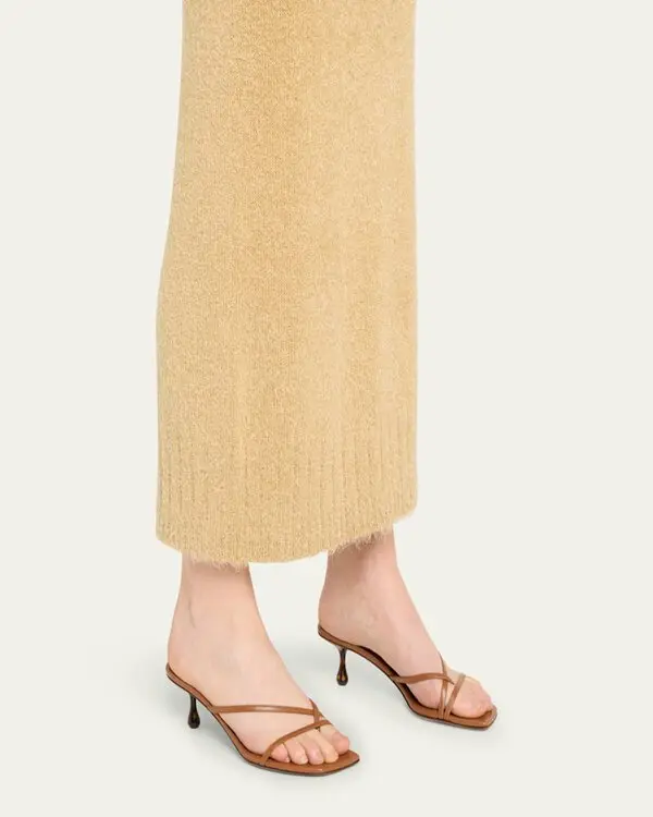 JIMMY CHOO Etana Leather Strappy Mule Sandals