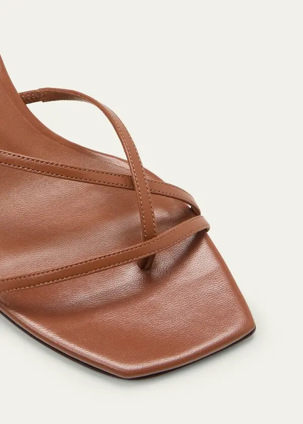 JIMMY CHOO Etana Leather Strappy Mule Sandals