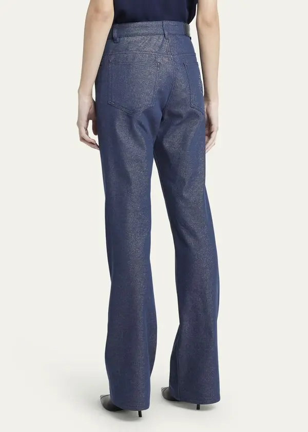 Giorgio Armani Bootleg Jeans With Logo