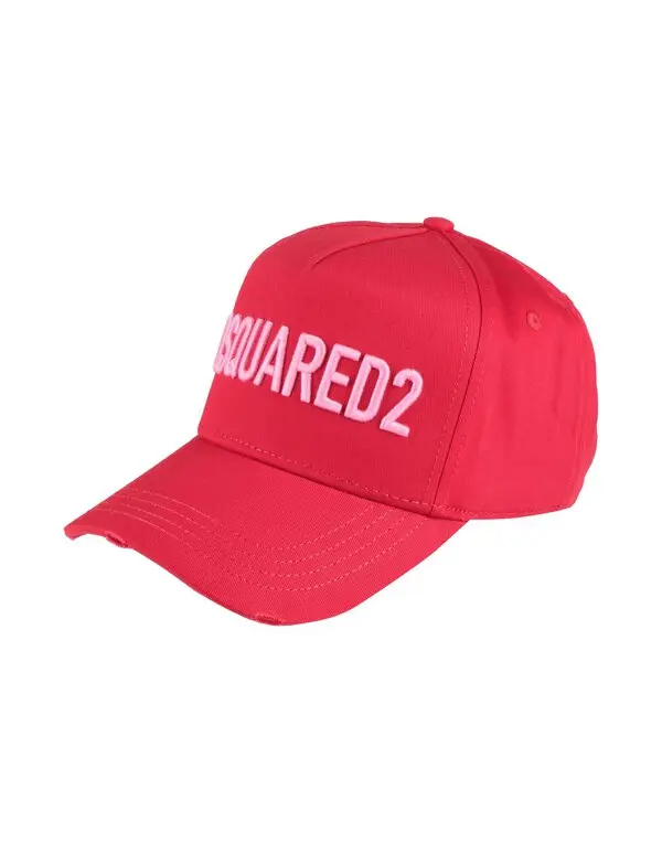 Dsquared2 Cotton Baseball Cap - Red