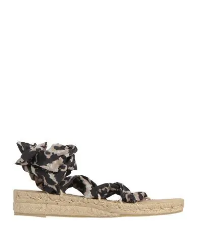 DIANE VON FURSTENBERG X CASTAÑER Espadrille Sandals - Black