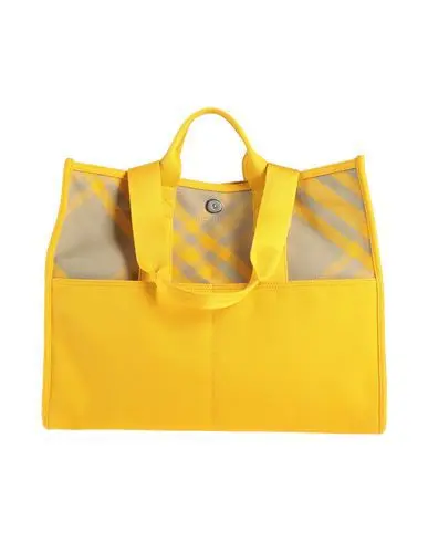 Burberry Shopper Bag With Signature Print - Yellow