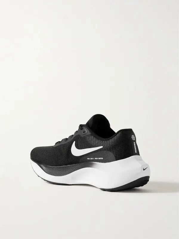 Nike Zoom Fly 5 Rubber-trimmed Mesh Sneakers - Black