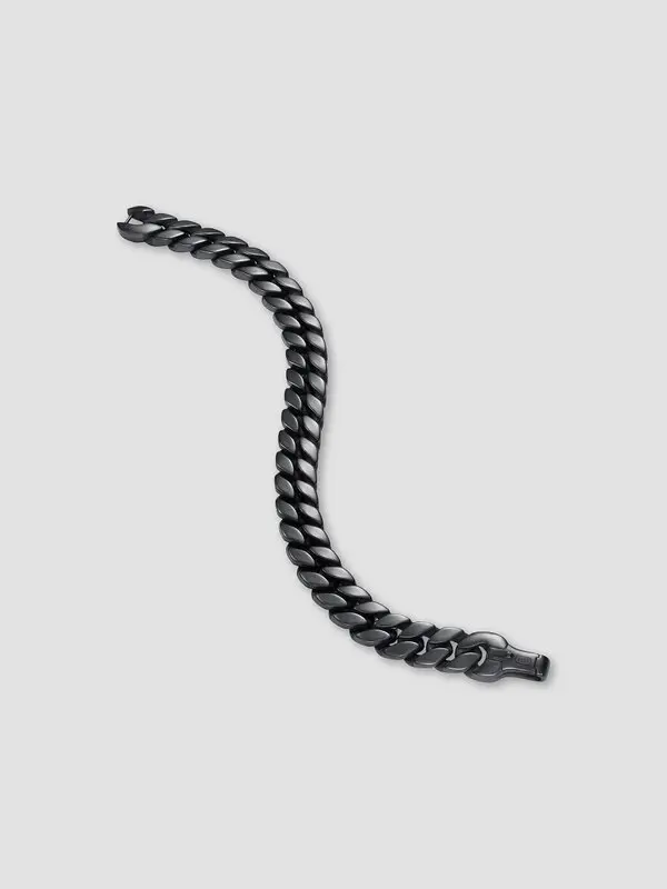David Yurman Curb Chain Bracelet In Titanium, 11.5mm