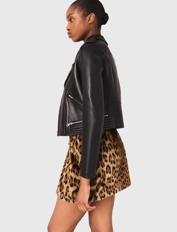 Maje Leather Biker Jacket