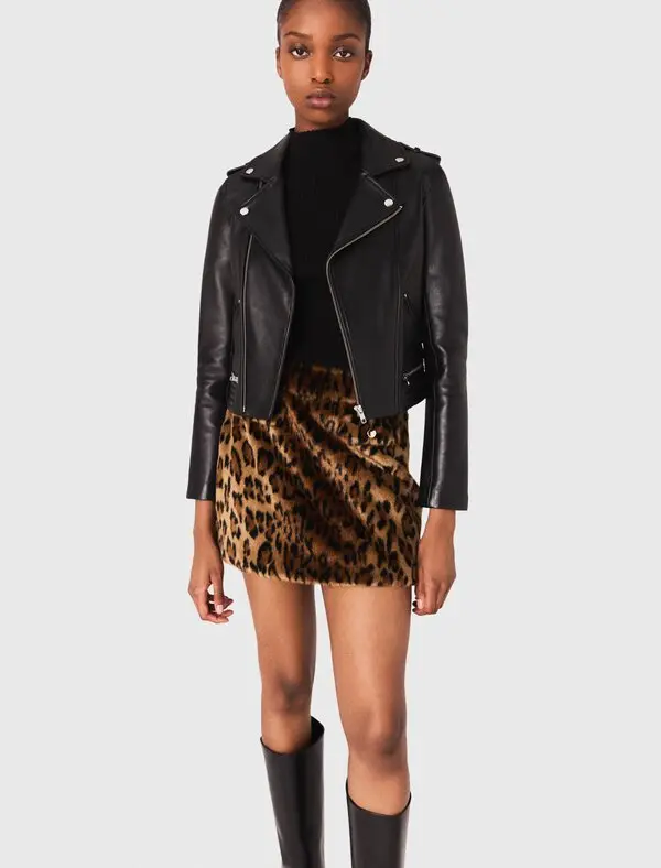 Maje Leather Biker Jacket