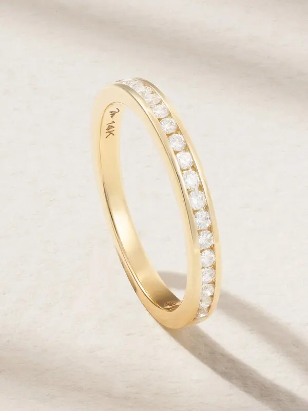 MELISSA JOY MANNING 14-karat Recycled Diamond Eternity Ring - Gold