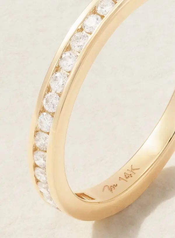 MELISSA JOY MANNING 14-karat Recycled Diamond Eternity Ring