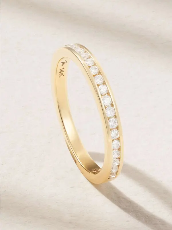MELISSA JOY MANNING 14-karat Recycled Diamond Eternity Ring