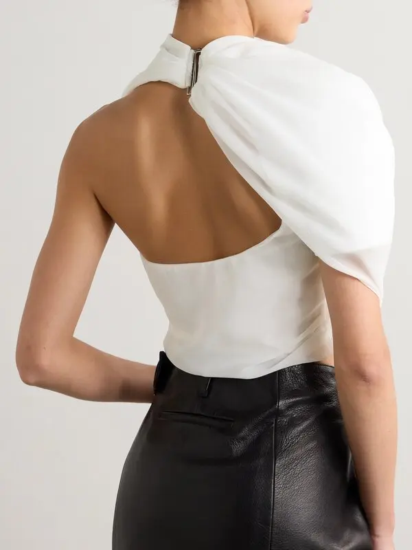 Jacquemus Pablo One-sleeve Draped Top