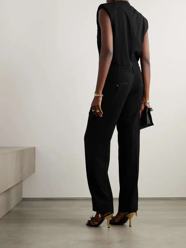 Isabel Marant Pleated Crepe Jumpsuit