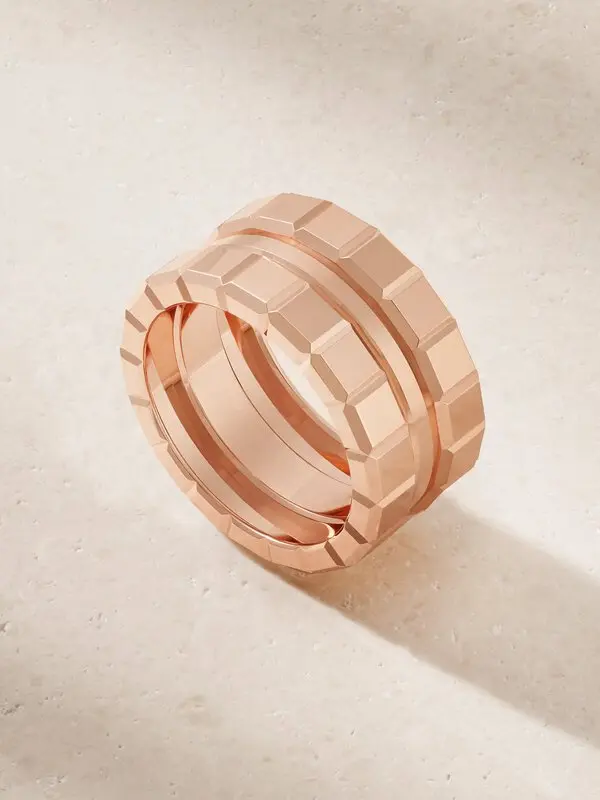 Chopard Ice Cube 18-karat Rose Ring - Gold
