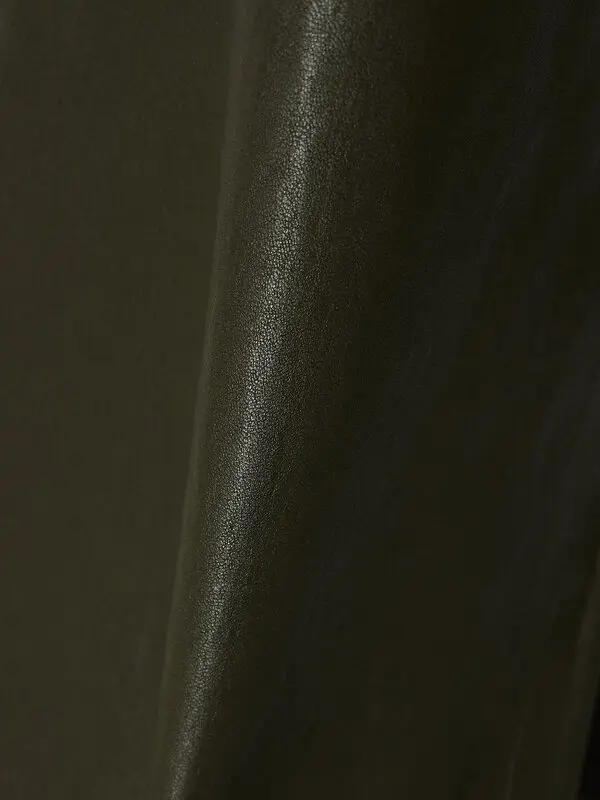 Sprwmn Leather Wide-leg Cargo Trousers