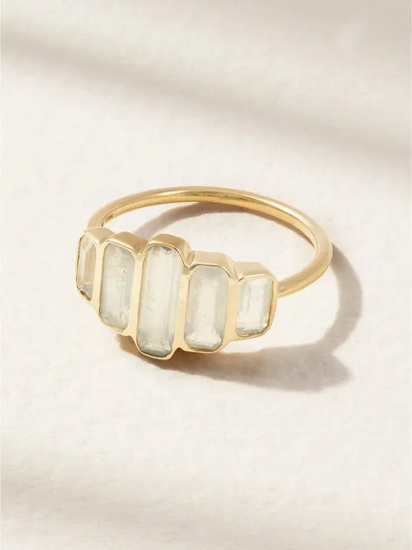 MELISSA JOY MANNING Cityscape 14-karat Recycled Aquamarine Ring - Gold
