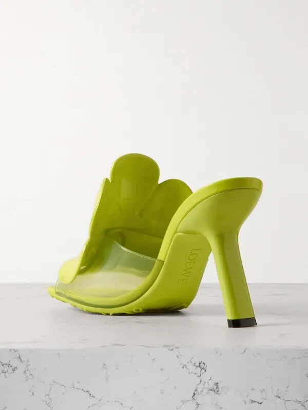 Loewe Appliquéd Sandals - Green