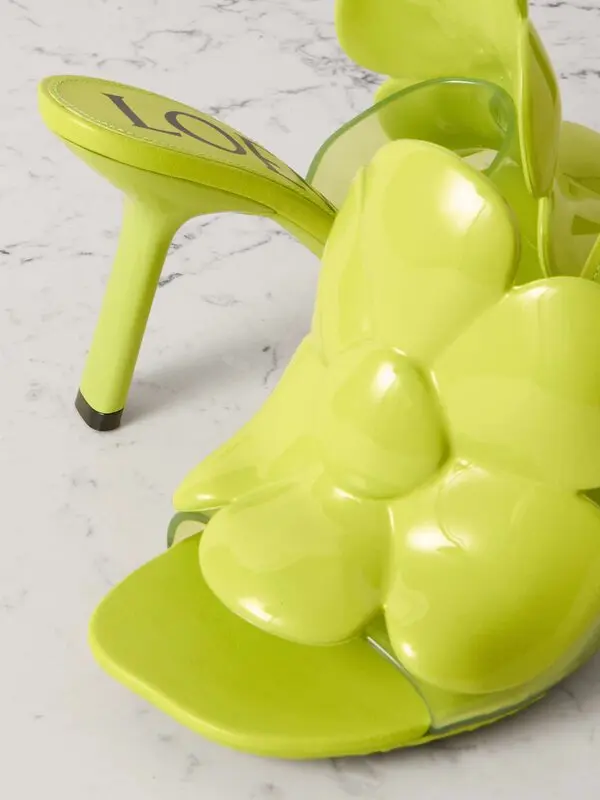 Loewe Appliquéd Sandals - Green