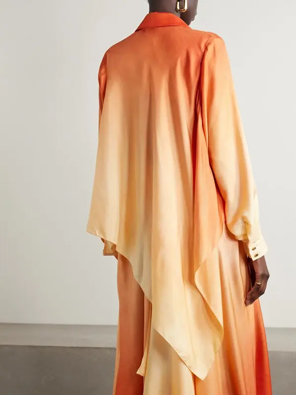 Zimmermann Tranquility Asymmetric Ombré Shirt