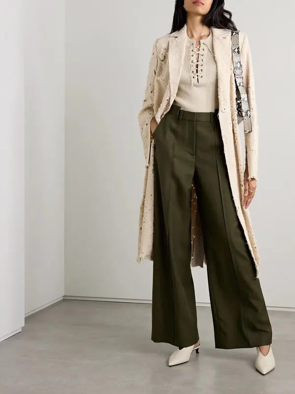 JASON WU Asymmetric Paneled Wide-leg Pants
