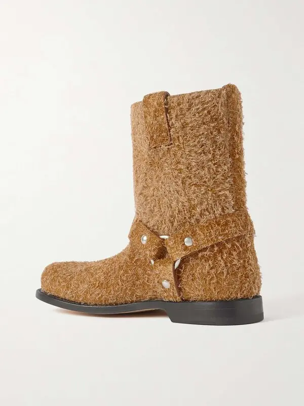Loewe Paula's Ibiza Campo Brushed Suede Ankle Boots