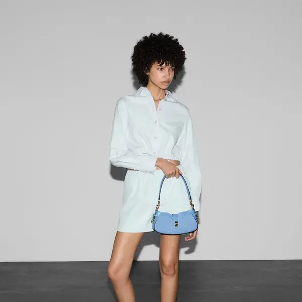 Gucci Moon Side Mini Shoulder Bag - Blue | Editorialist