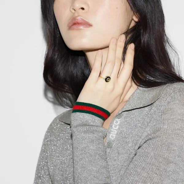 Gucci Interlocking G Ring - Gold