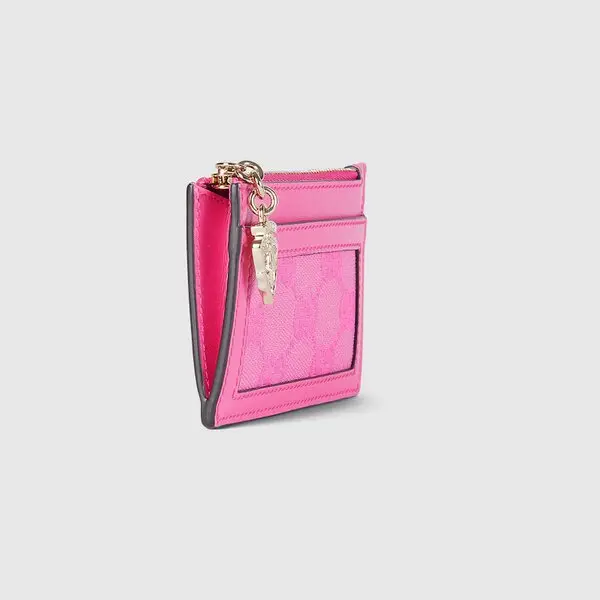 Gucci Gg Card Case Wallet - Pink | Editorialist