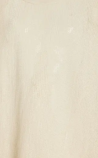 SLVRLAKE Oversized Waffle-knit Cotton Top Xs