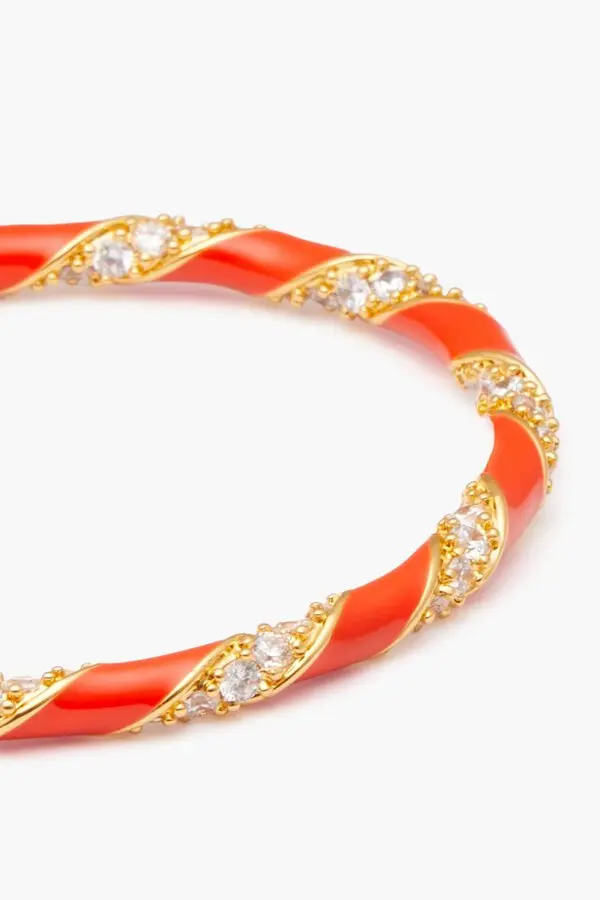 Zimmermann Gold-tone Bangle - Tomato Red