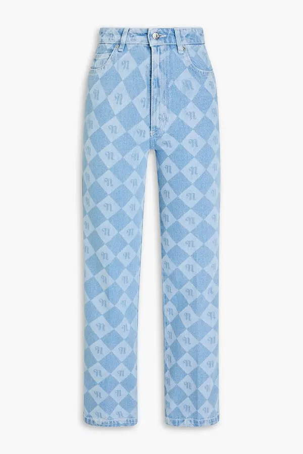 Nanushka Zoey Logo-print Jeans - Light Denim
